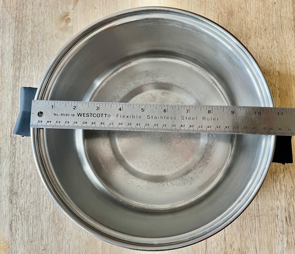 Saladmaster Stainless Steel 18-8 Tri Clad 6 Quart Sock Pot w/ Vapor Lid ...