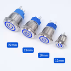 Metal Push Button Momentary Latching Switch Waterproof Power LED Boat ...