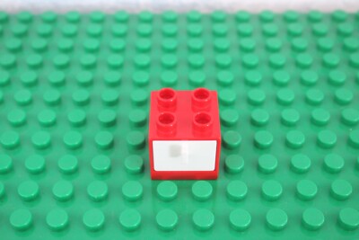 Duplo Firetruck Fireman House Drawer Box Cabinet Storage RED White 2x2 ...