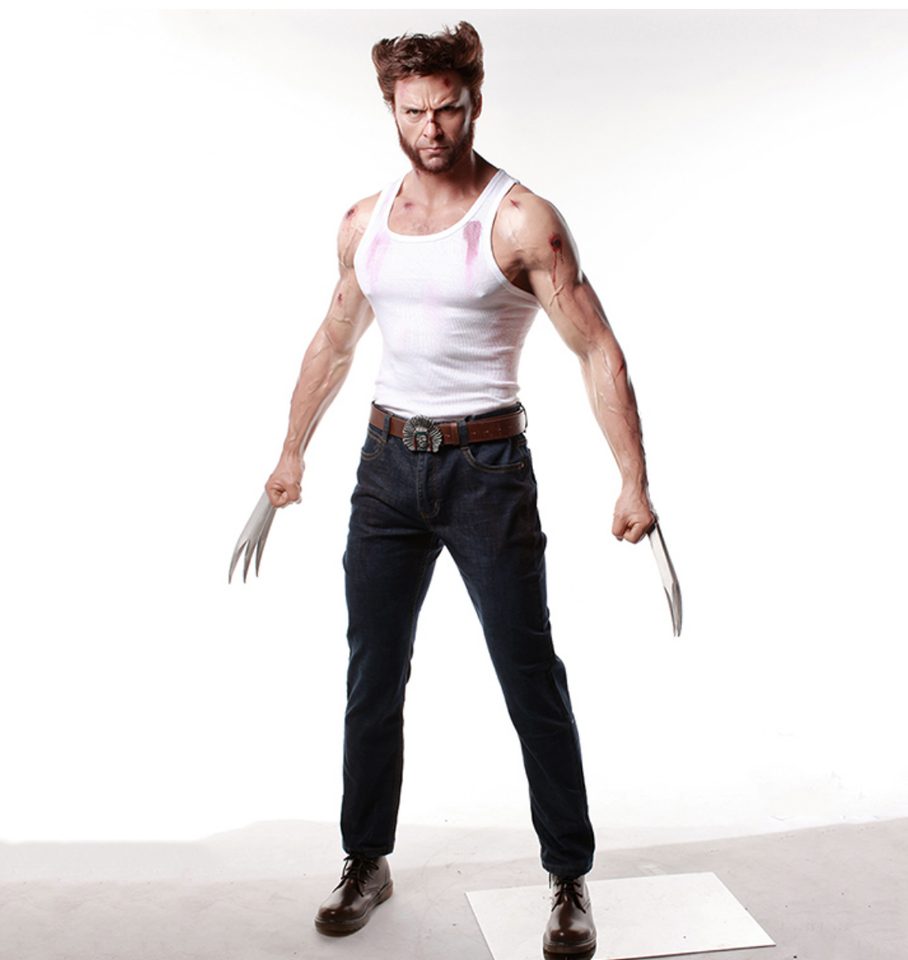 Life Size Wolverine Xmen Movie Star Wax Statue Realistic Prop Display ...