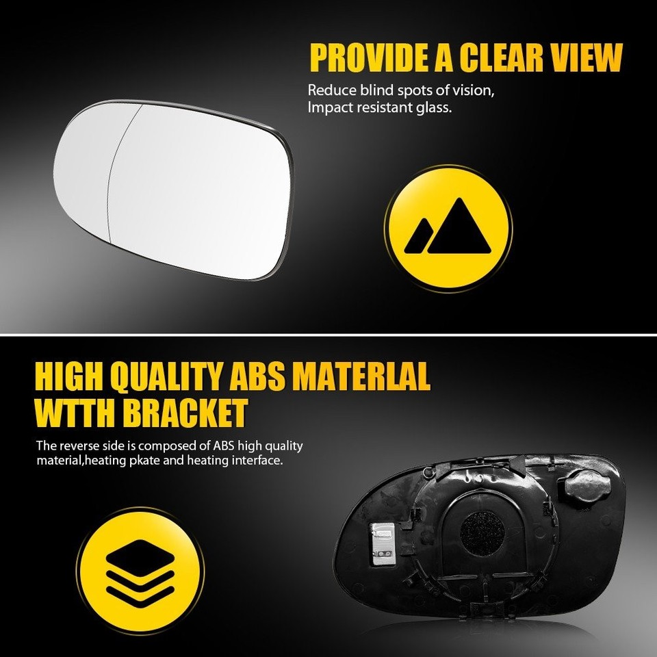 Mirror Glass For Mercedes-Benz CLK320 CLK350 CLK430 Driver Left Side LH ...