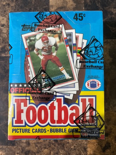 1989 TOPPS FOOTBALL WAX BOX BBCE WRAPPED FASC FROM A SEALED CASE | eBay