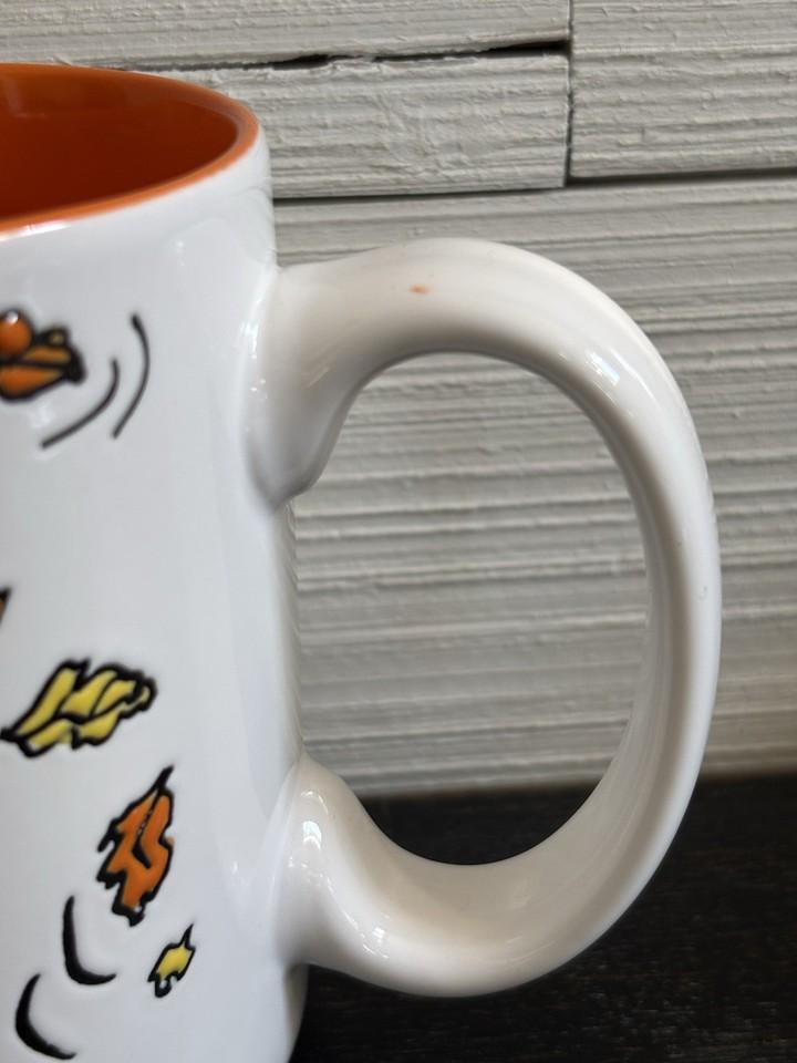 Peanuts Snoopy Candy Corn Puffer Jacket Fall Halloween Coffee Tea Mug ...