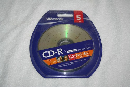 Memorex 5pk CD-R 52x 700MB 80min | eBay