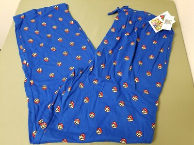 New Nintendo Super Mario Drawstring Sleep Lounge Pants. retail 34.00 | eBay