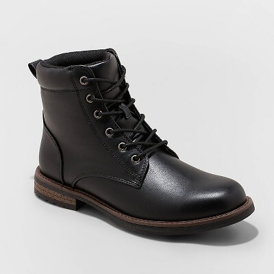 Men's Jeffrey Combat Boots - Goodfellow & Co Black 7 | eBay