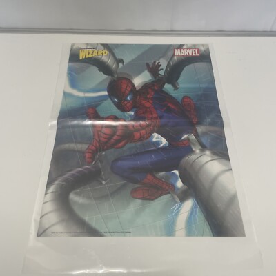 Vintage 90s double sided Wizard poster Marvel Comics Marvel Spiderman ...