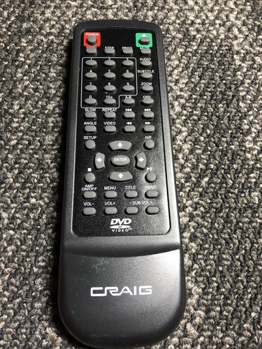 CRAIG JL-168 DVD Video Player Remote Control | eBay