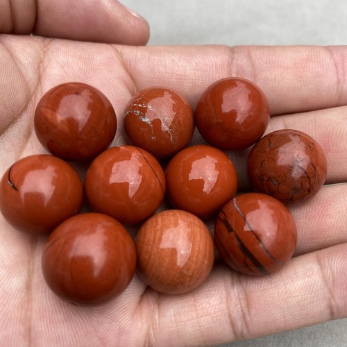 100pcs Wholesale Natural Red jasper Ball Quartz Crystal Sphere healing ...