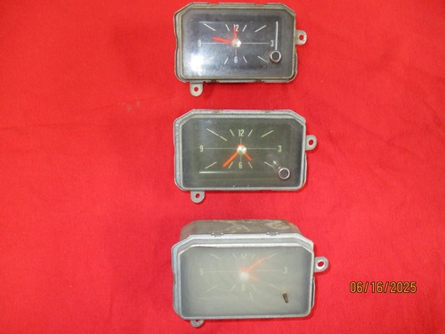 1971 1972 1973 Buick Riviera in dash clocks (set of three) | eBay