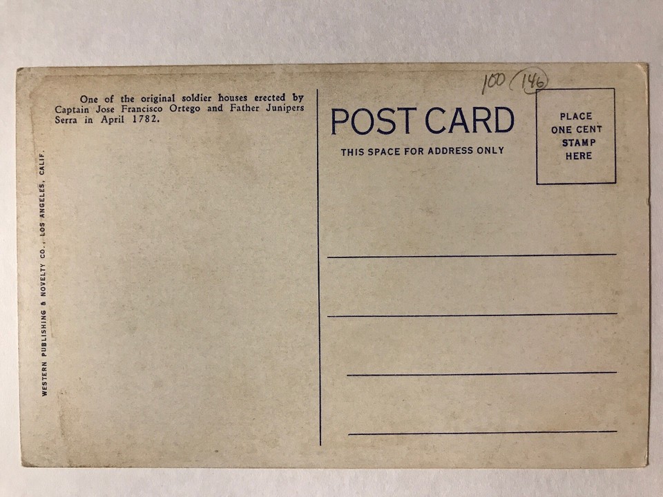 El Cuartel, Oldest House In Santa Barbara, California CA Postcard | eBay