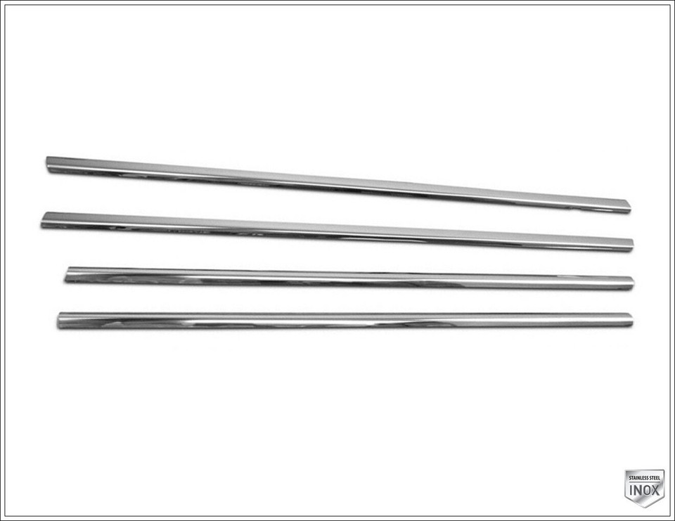 Chrome Window Sill Trim 4 door 4 pc S.STEEL For RAM CREW / MEGA CAB ...