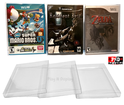 25 NINTENDO GAMECUBE WII / WII U GAME PROTECTIVE SLEEVE BOX PROTECTOR ...