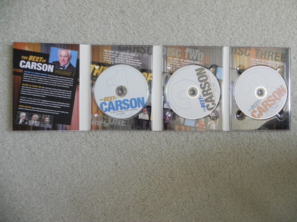The Best Of Carson Volume 1 (DVD, 2006, 3-Disc Set) 823753305099 | eBay