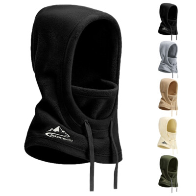 Winter Polar Fleece Balaclava Hood Thermal Face Cover Ski Mask Headwear ...