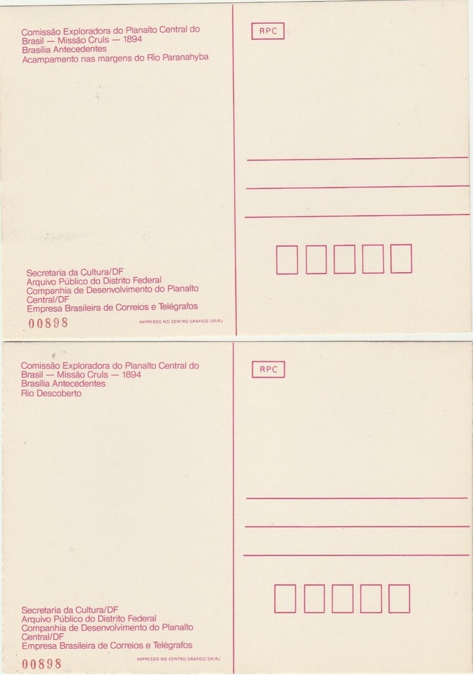 Brazil - Exploratory Commission of Central Plateau -- 1894 -- Modern ...