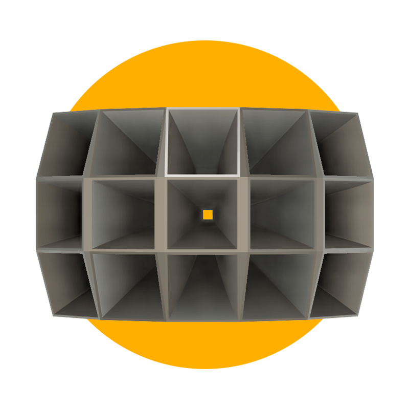 M1510 Multicell Horn 10"/15 (PAIR) -500Hz for 1" drivers, 1:3/8 Altec ...