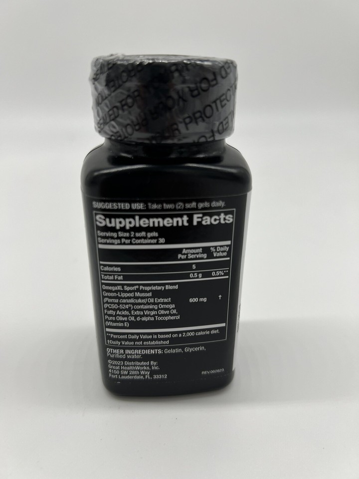 OmegaXL Sport 60 ct by Great HealthWorks. Accelerate Muscle recovery | eBay