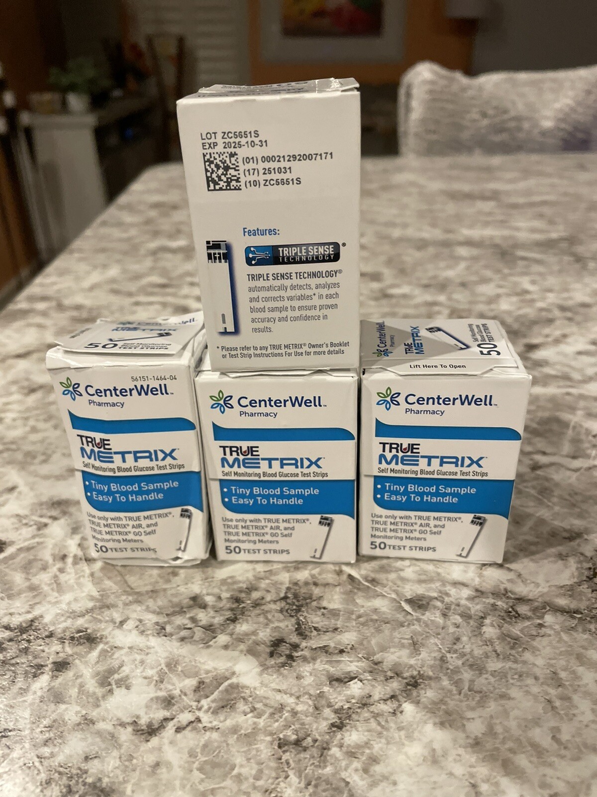 True Matrix Glucose Blood Test Trips 4 Pack (200 Test Trips) Expiration ...