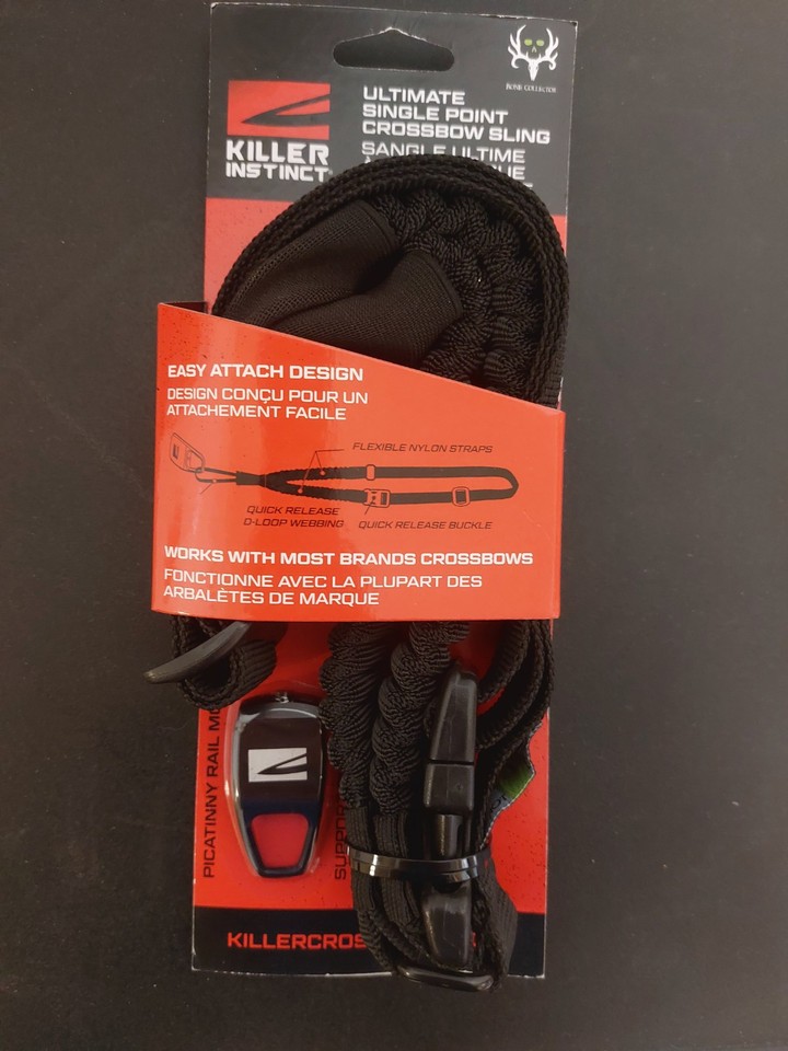 Killer Instinct Crossbows Single Point X Bow Sling with Pic Mount Bone ...