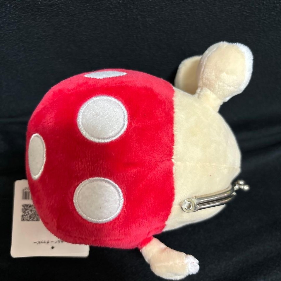 Pikmin Chappie Crab Plush Mushroom Purse Coin Case Keychain Red White ...