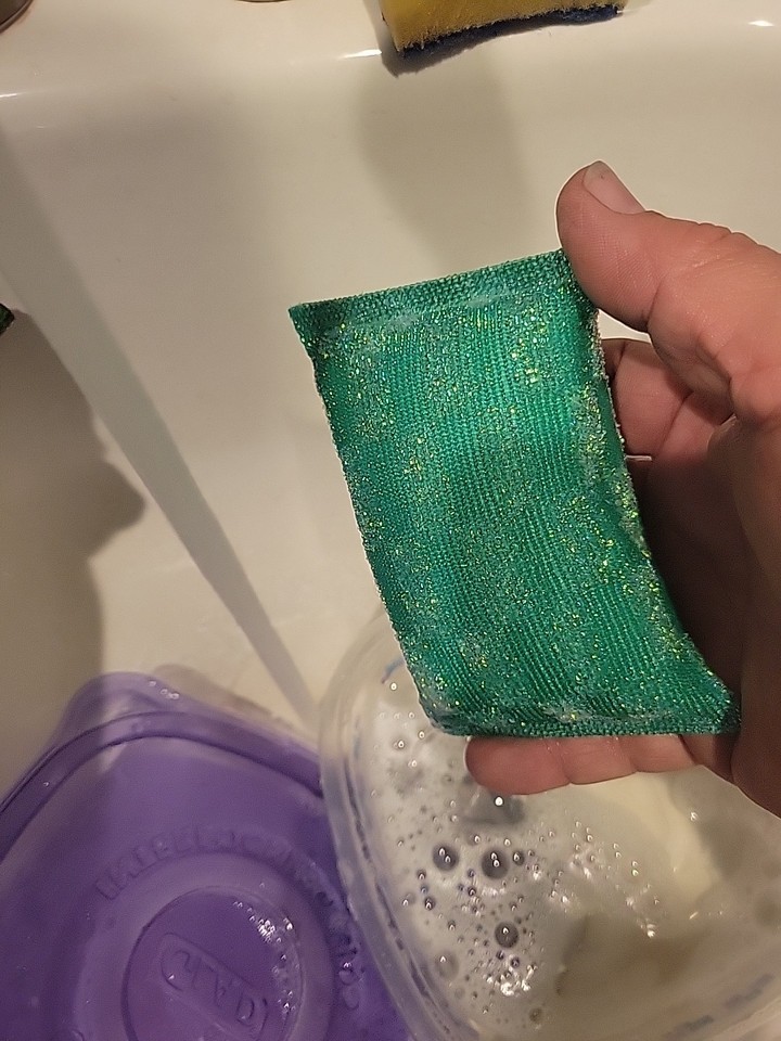 10 pack Soap filled Non Scratch Scrubbing Sponge, kitchen, camping ...