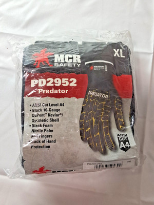 MCR Safety Predator Gloves Size XL ANSI Cut A4 ANSI Puncture 4 PD2952XL ...