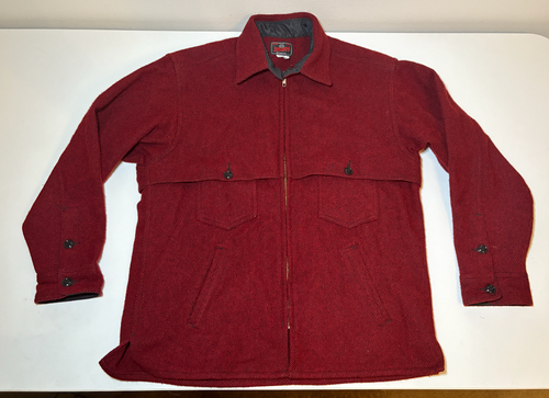 Johnson Woolen Mills Vintage Full Zip Men's Wool Jacket | Red | XL | eBay