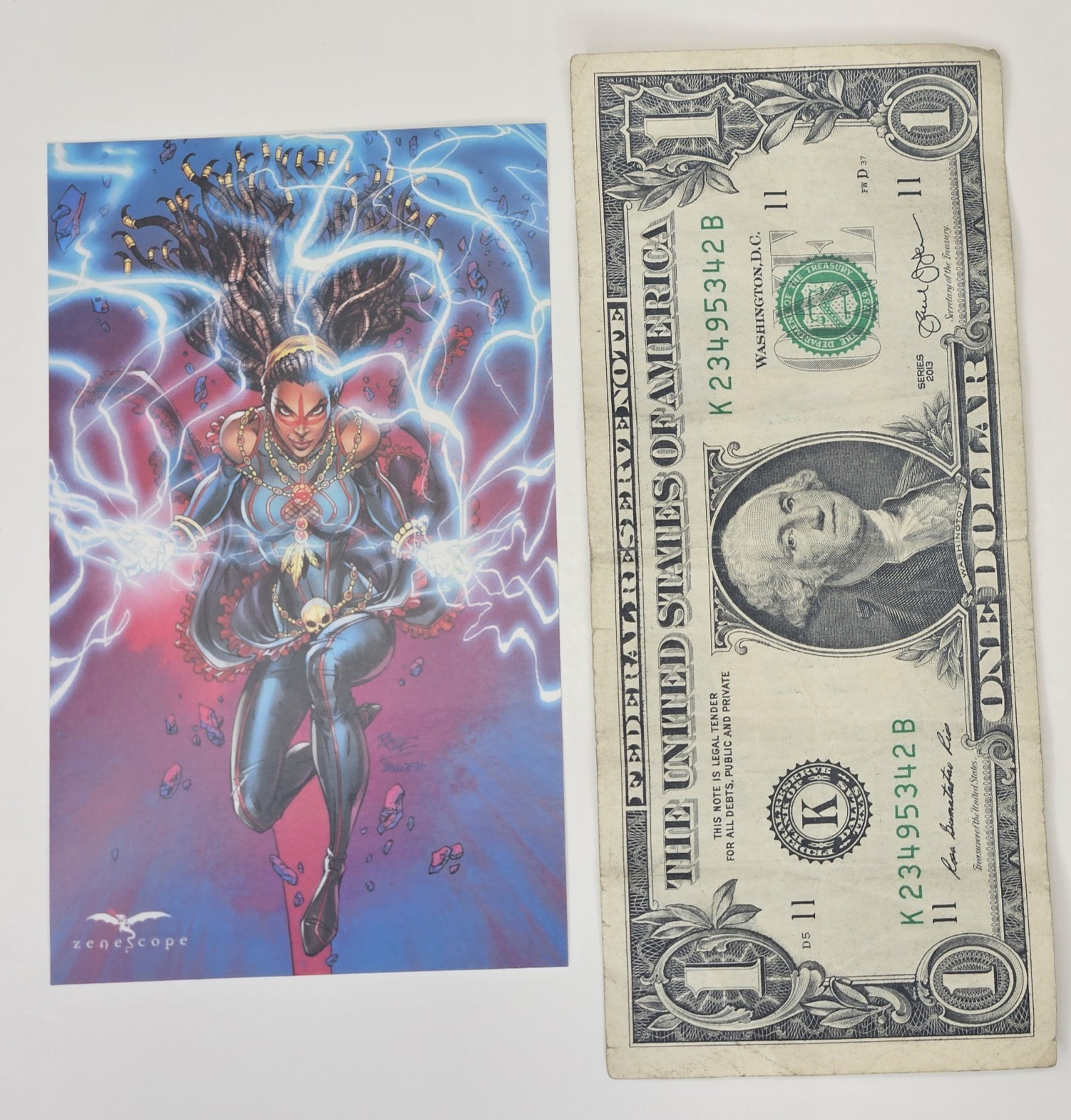 ZENESCOPE Comic Book STICKER Art Print Card Limited Ed. 3"x 5"