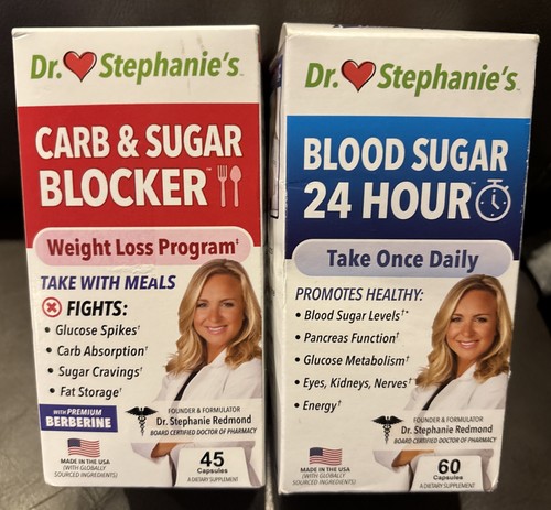 Dr. Stephanie'S Bundle Pack - 24 Hour Support + Carb & Sugar Blocker ...