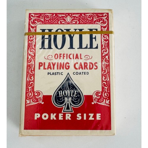 Vintage pre-1980s No Barcode Hoyle Poker Cards Plastic Coated Made USA ...