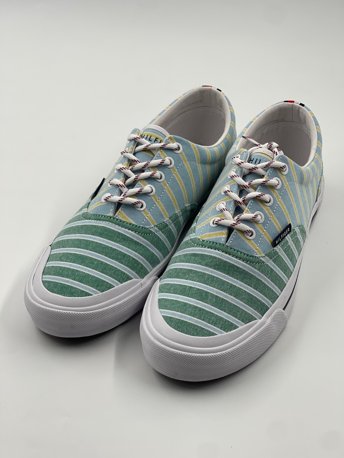 Tommy Hilfiger Men's Pallet Sneakers Color-Multi Tex Stripe Size-10.5M ...