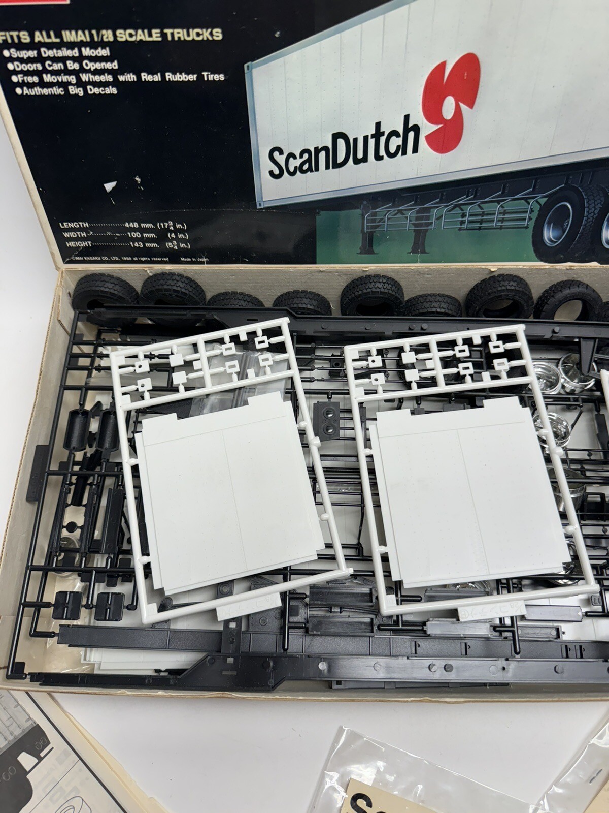 Vintage NEW OPEN BOX IMAI 1/28 Scale Model Kit Tractor Trailer ...