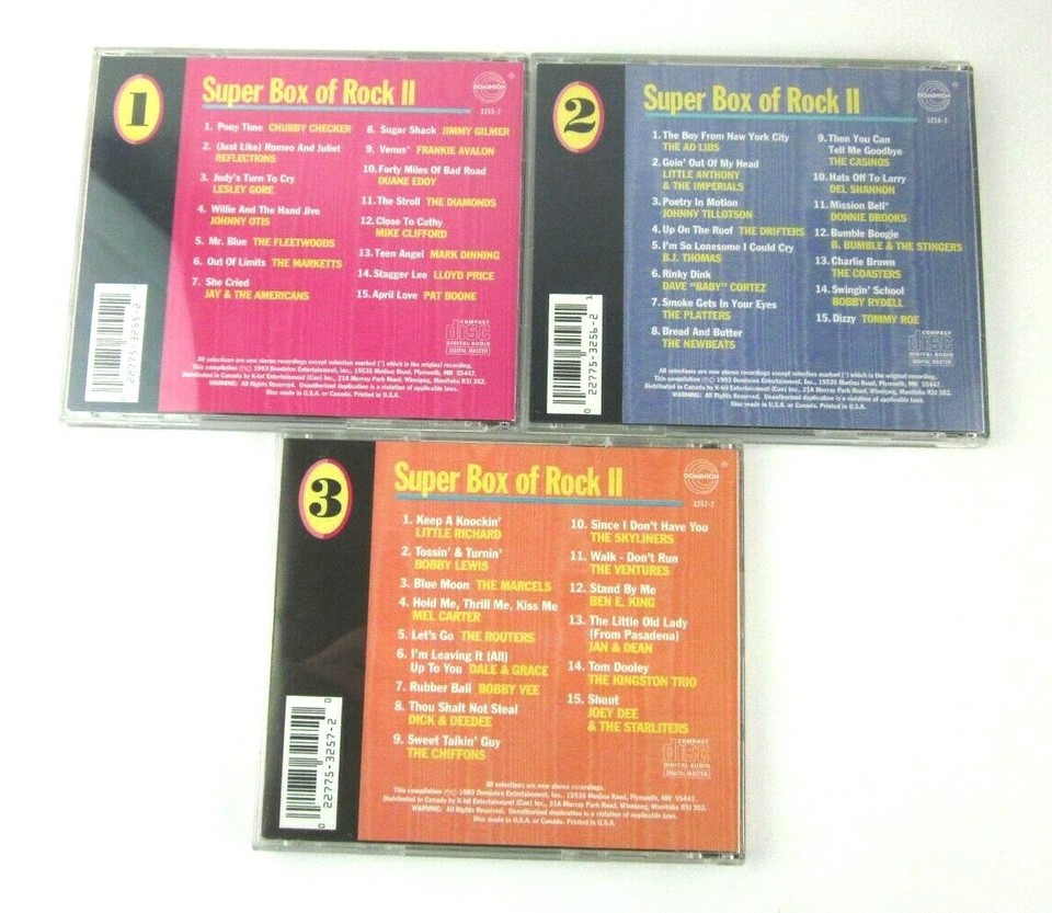 3 CDs Super Box of Rock Volume 2 Discs 1,2, and 3 1993 | eBay