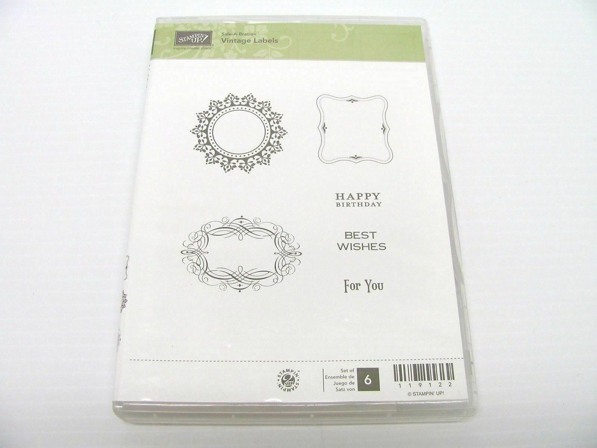 Stampin Up Vintage Labels Make Magic With Labels Aglow Dies The