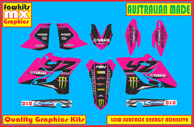YAMAHA YZ125-YZ250 2015-21 PINK MX GRAPHICS KIT STICKER KIT STICKERS ...