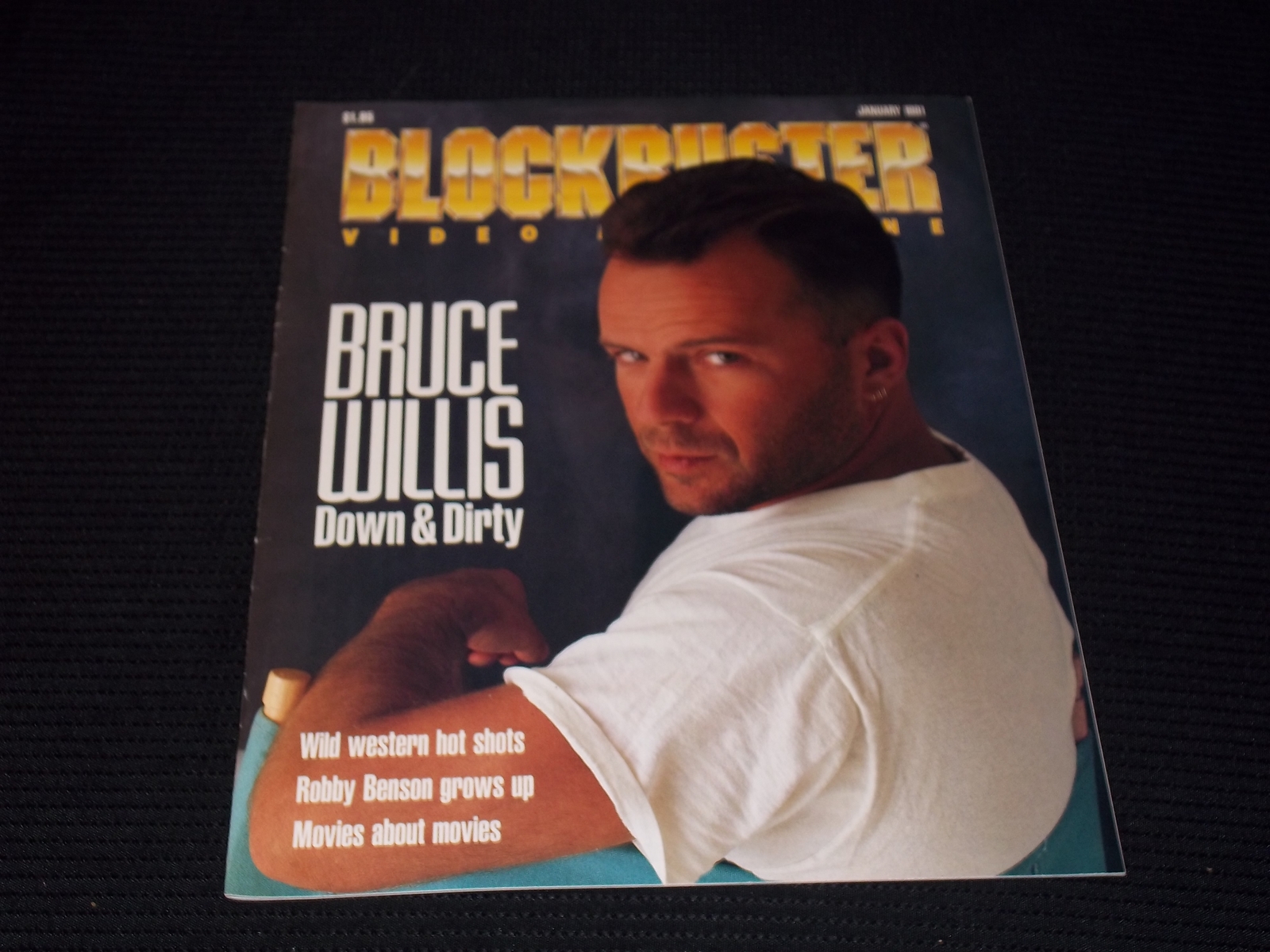 1991 JANUARY BLOCKBUSTER VIDEO MAGAZINE - BRUCE WILLIS FRONT COVER - E ...