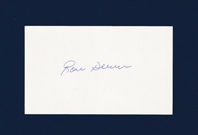 Ron Dunn signed baseball index card - tough!! | eBay