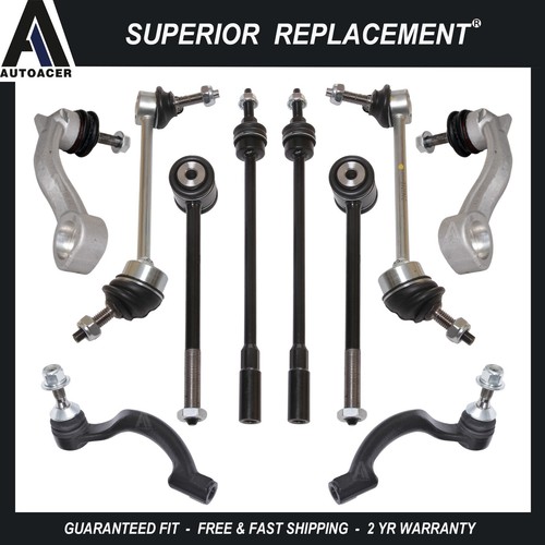 Complete Front & Rear Sway Bar Links & Tie Rod Kit 10pc for Jaguar XJ8 ...