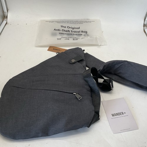 Wander Plus + Anti-Theft Cross-Body Travel Bag-Dark Grey Unisex NWT | eBay