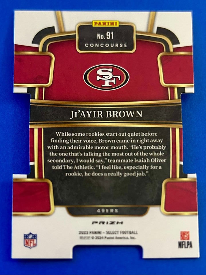 2023 Panini Select - Ji'Ayir Brown #91 Silver Prizm Die-Cut***Free ...