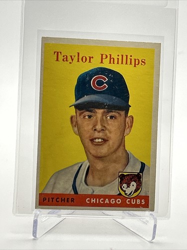 1958 Topps Taylor Phillips Baseball Card #159 VG Quality FREE SHIPPING ...