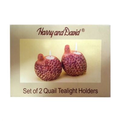 Harry and David Quail Tealight Holders Set of 2 | eBay