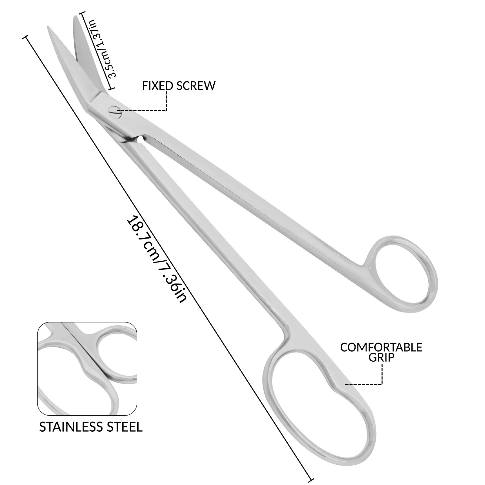 Toe Nail Scissors Extra Long Handle Pedicure Manicure Chiropody ...