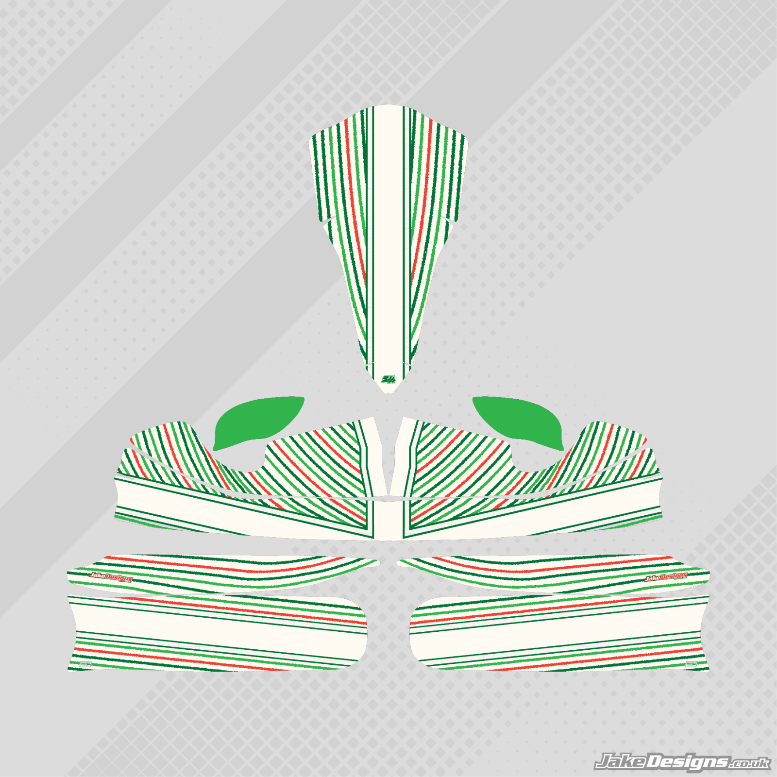 2019 TONYKART RACER 401R STYLE FULL KART STICKER KIT TO FIT M4 ...