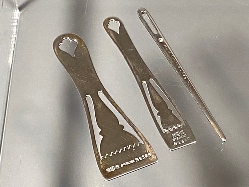 Antique Gorham Sterling Silver Bodkin Set Ribbon Threader Sewing Tools ...