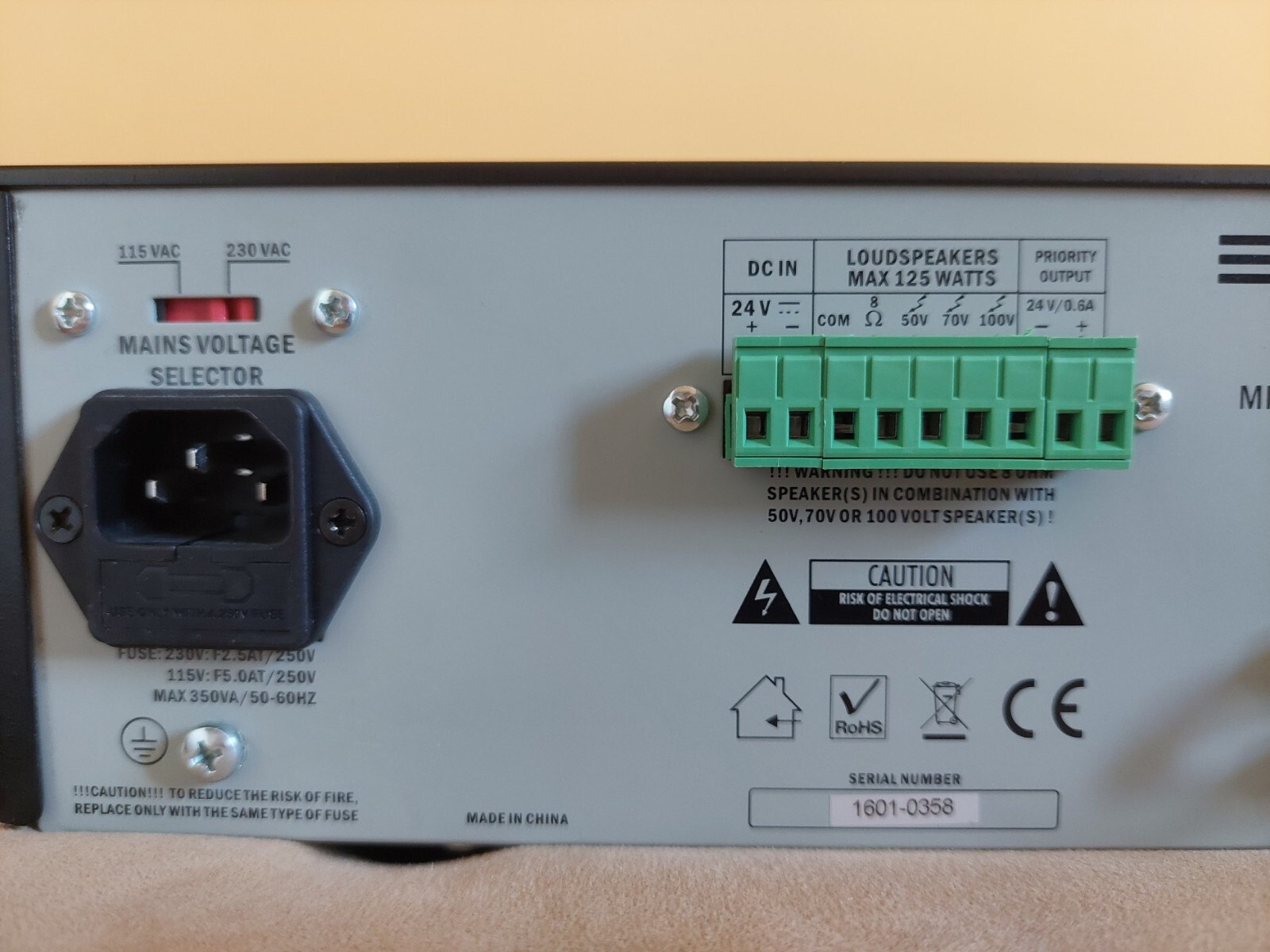 APART MA 125 Mixing Amplifier | eBay UK