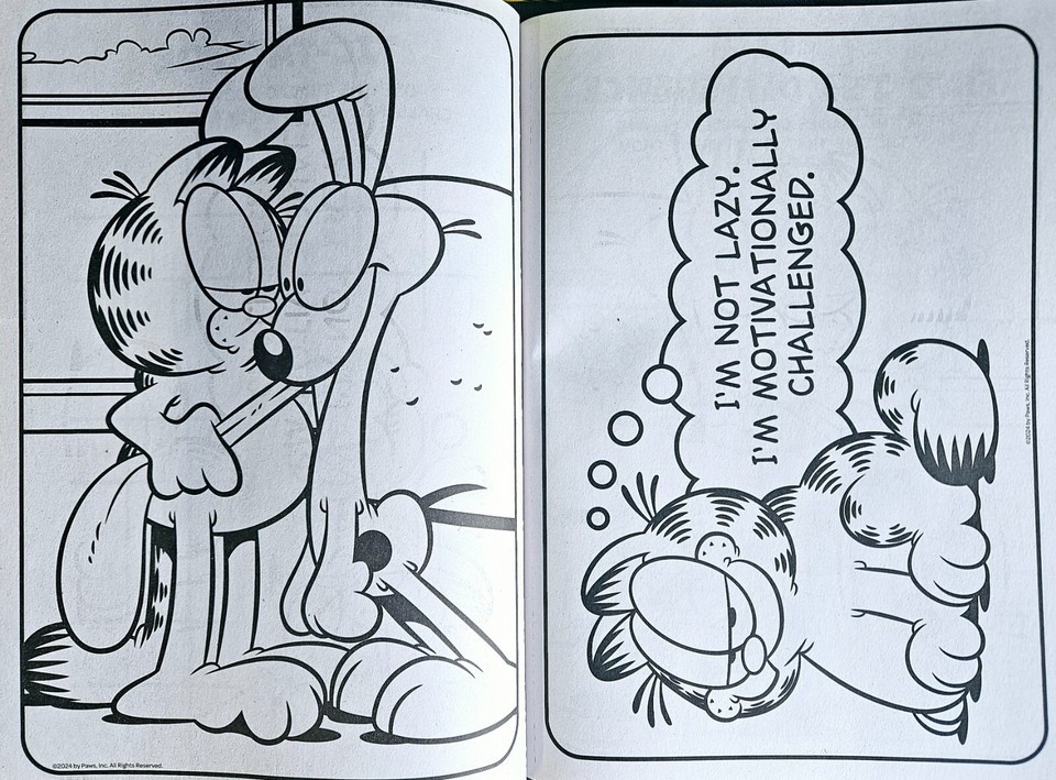 New Garfield Jumbo Coloring & Activity book with 24 pack Crayola ...