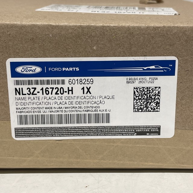 Genuine Ford Name Plate NL3Z-16720-H for sale online | eBay