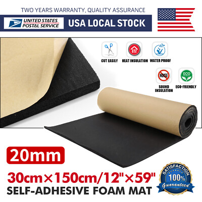 59"x12" Foam Padding Sheet Roll with Adhesive,Adhesive Foam Pad,Closed ...
